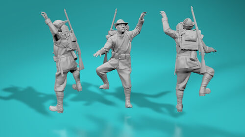 NEW! EMP3D 99209039-25 Biała Wojna - Włoski Żołnierz - Poza nr 7 (1 Figurka)