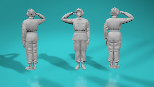 NEW! EMP3D 99209044-25 Chiński czołgista - Poza nr 1 (1 Figurka)