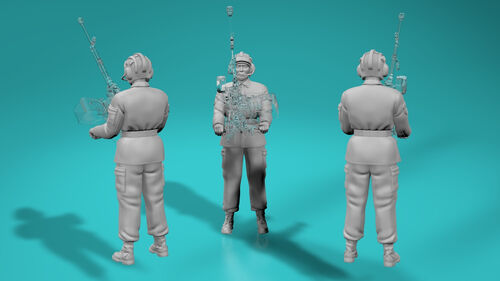 NEW! EMP3D 99209045-25 Chiński czołgista - Poza nr 2 (1 Figurka)