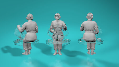 NEW! EMP3D 99209047-25 Chiński czołgista - Poza nr 4 (1 Figurka)