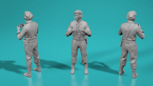 EMP3D 99209048-48 Szwedzki czołgista - poza nr 1 - cała figurka (1 Figurka)