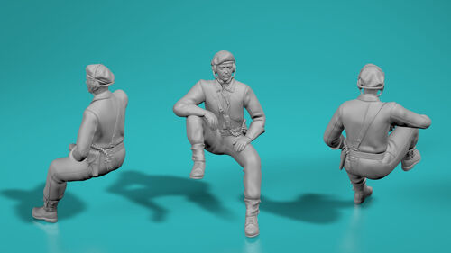 NEW! EMP3D 99209052-72 Szwedzki czołgista - poza nr 3 - cała figurka (1 Figurka)