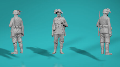 NEW! EMP3D 99209061-25 Żołnierz włoski - Poza nr 4 (1 Figurka)