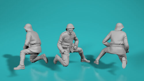 EMP3D 99209066-48 Żołnierz holenderski - Poza nr 4 asystujący (1 Figurka)