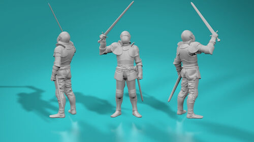 NEW! EMP3D 99209025-25 Rycerz - Poza nr 1 (1 Figurka)