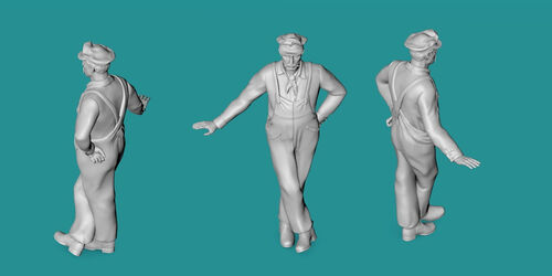 NEW! EMP3D 99204613-25 Cywile - Kolejarz maszynista (1 Figurka)