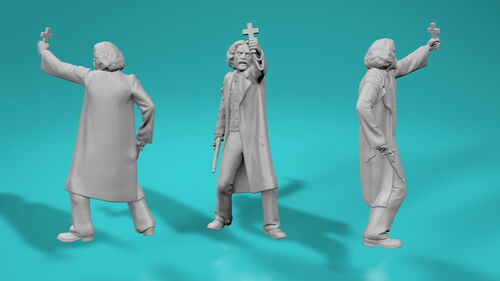 NEW! EMP3D 99204645-25 Pogrom Wampirów - Profesor Abraham van Helsing (1 Figurka)