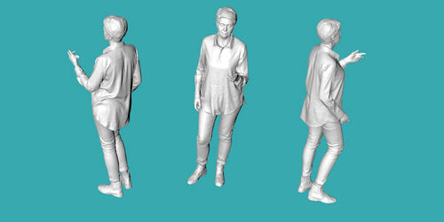 NEW! EMP3D 99204615-25 Cywile - Kobieta rozmawiająca (1 Figurka)