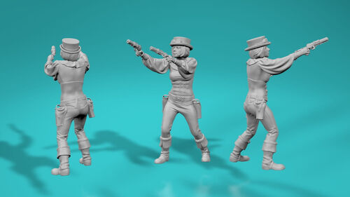 NEW! EMP3D 99204652-25 Pogrom Wampirów - Kobieta steampunkowa (1 Figurka)