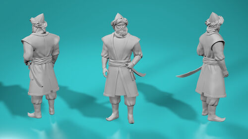NEW! EMP3D 99204661-25 Arabowie - Wojownik z mieczem (1 Figurka)