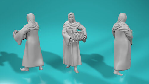 NEW! EMP3D 99204668-25 Arabowie - Idąca kobieta z koszem (1 Figurka)