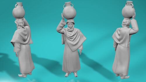 NEW! EMP3D 99204671-25 Arabowie - Kobieta z dzbanem na głowie (1 Figurka)