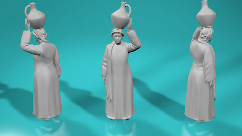 NEW! EMP3D 99204676-25 Arabowie - Mężczyzna z dzbanem na głowie (1 Figurka)