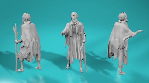 NEW! EMP3D 99204678-25 Arabowie - Niewidomy mężczyzna w łachmanach (1 Figurka)