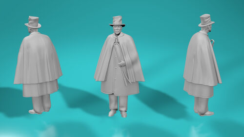 NEW! EMP3D 99204685-25 Belle Epoque - Mężczyzna - detektyw (1 Figurka)