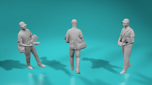 NEW! EMP3D 99204691-25 Listonosz / Gazeciarz (1 Figurka)