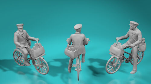 NEW! EMP3D 99204693-25 Listonosz na rowerze (1 Figurka)