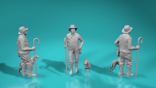 NEW! EMP3D 99204703-25 Pasterz owiec z psem (1 Figurka)