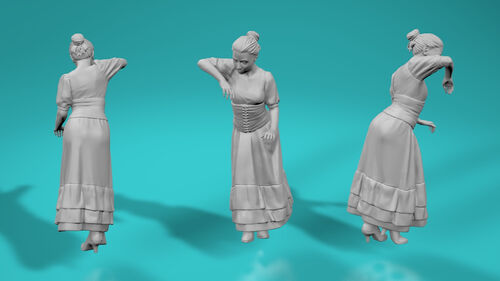 NEW! EMP3D 99204726-25 Spaghetti Western - dziewczyna do towarzystwa - poza nr 1 (1 Figurka)