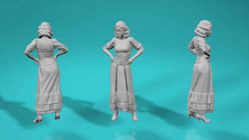 NEW! EMP3D 99204727-25 Spaghetti Western - dziewczyna do towarzystwa - poza nr 2 (1 Figurka)