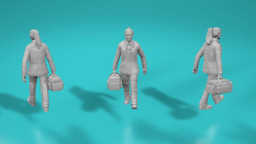 NEW! EMP3D 99204741-25 Ratowniczka idąca (1 Figurka)