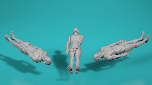 NEW! EMP3D 99204746-25 Lekcja anatomii doktora Tulpa - Zwłoki (1 Figurka)
