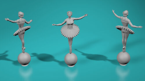 NEW! EMP3D 99204770-72 Cyrk - Akrobatka na kuli (1 Figurka)