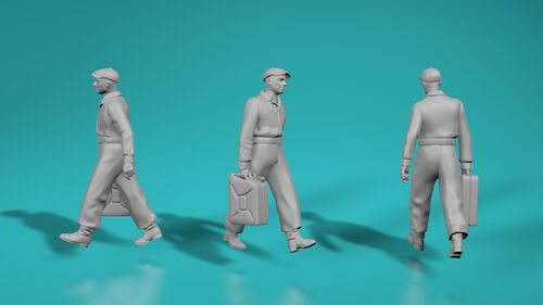 EMP3D 99204776-48 Stacja benzynowa - Pracownik niosący kanister (1 Figurka)