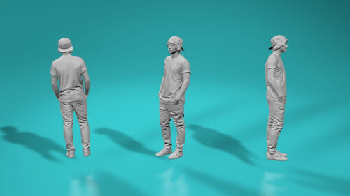NEW! EMP3D 99204633-25 Cywile - Nastolatek w basebolówce (1 Figurka)