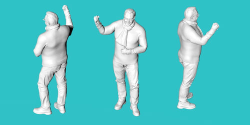 EMP3D 99204622-48 Cywile - Mężczyzna wędkarz bez ryby (1 Figurka)