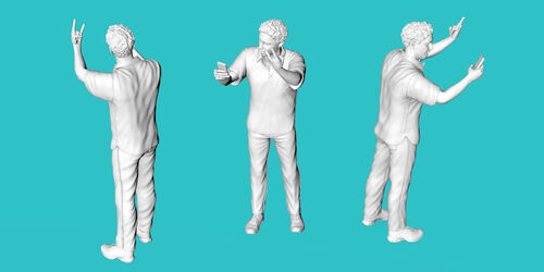 NEW! EMP3D 99204624-48 Cywile - Mężczyzna wiwatujący (1 Figurka)