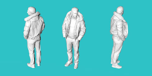 NEW! EMP3D 99204625-25 Cywile - Mężczyzna w kurtce (1 Figurka)