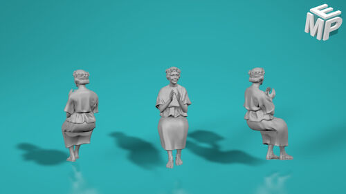 EMP3D 99204798-35 Starożytny Rzym - Siedząca kobieta widz (1 Figurka)