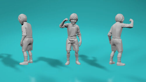 NEW! EMP3D 99204807-25 Dzieci - chłopiec kibicujący (Poza nr 7 /1 Figurka)