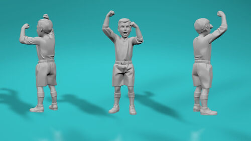 NEW! EMP3D 99204808-25 Dzieci - chłopiec wiwatujący (Poza nr 8 /1 Figurka)