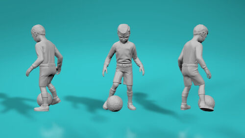 NEW! EMP3D 99204810-25 Dzieci - chłopiec grający w piłkę (Poza nr 10 / 1 Figurka)