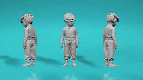 NEW! EMP3D 99204812-25 Dzieci - mały chłopiec stojący 1 (Poza nr 1 / 1 Figurka)