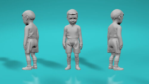 EMP3D 99204813-25 Dzieci - mały chłopiec stojący 2 (Poza nr 2 / 1 Figurka)
