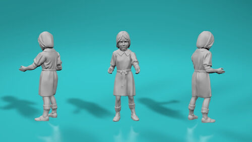 NEW! EMP3D 99204826-25 Dzieci - dziewczyna stojąca 2 (Poza nr 7 / 1 Figurka)