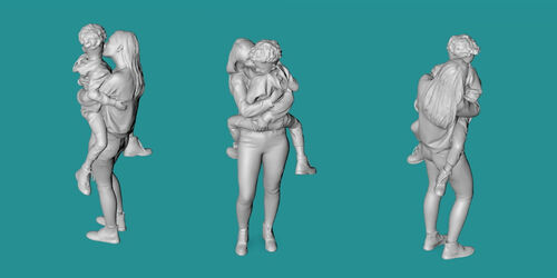 EMP3D 99204604-25 Cywile - Kobieta z dzieckiem (1 Figurka)