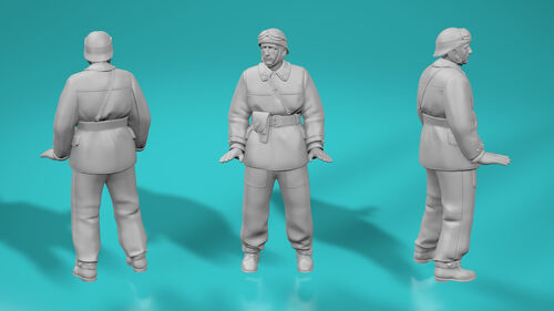 NEW! EMP3D 99203620-25 Francuski czołgista 2WŚ - pełna figurka - wersja 5a (1 Figurka)