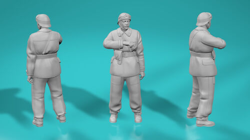 EMP3D 99203622-25 Francuski czołgista 2WŚ - pełna figurka - wersja 6a (1 Figurka)