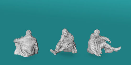 NEW! EMP3D 99203104-25 Rosyjski czołgista - siedzący (1 Figurka)