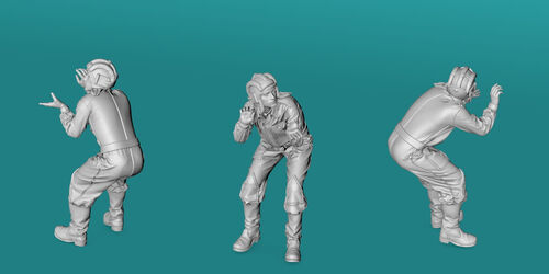 NEW! EMP3D 99203107-48 Rosyjski czołgista - odbierający amunicję (1 Figurka)