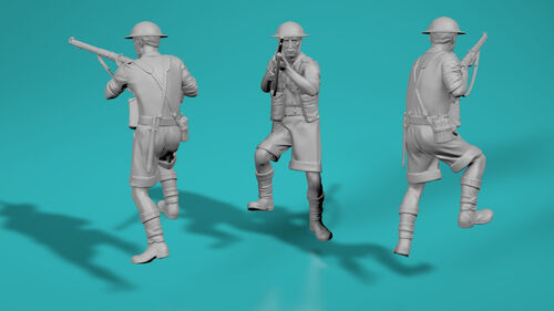 EMP3D 99202128-48 Bitwa pod El Alamein - Żołnierz brytyjski - poza nr 3 (1 Figurka)