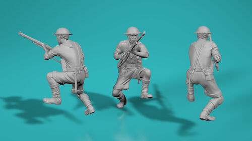 NEW! EMP3D 99202129-72 Bitwa pod El Alamein - Żołnierz brytyjski - poza nr 4 (1 Figurka)