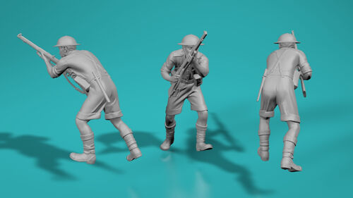 EMP3D 99202131-72 Bitwa pod El Alamein - Żołnierz brytyjski - poza nr 6 (1 Figurka)
