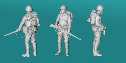 EMP3D 99202608-72 Żołnierz japoński 2WŚ - stojący (1 Figurka)