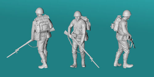 NEW! EMP3D 99202614-35 Żołnierz japoński 2WŚ - idący - Wersja 6 (1 Figurka)
