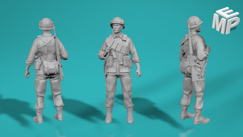 EMP3D 99201218-48 Żołnierz amerykański w Wietnamie - nr 3 stojący (1 Figurka)